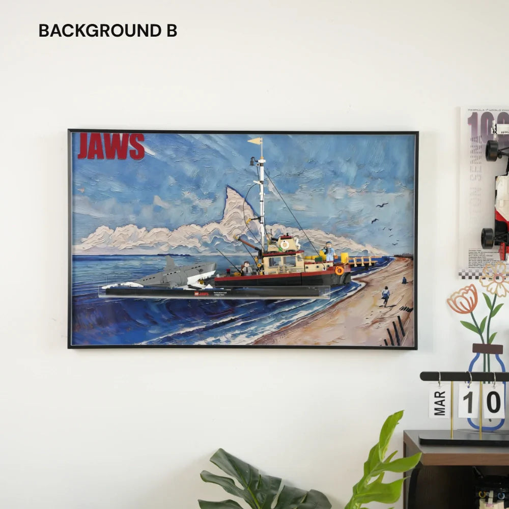 LEGO Display Frame for Jaws (21350): A Cinematic Tribute to the Ocean ...