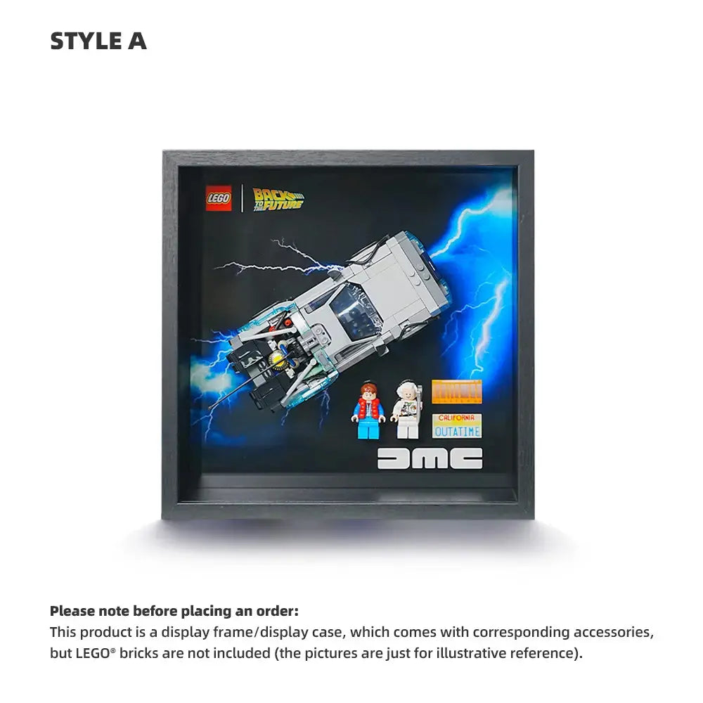 LEGO Display Case for Time Machine from Back to the Future (77256 ...