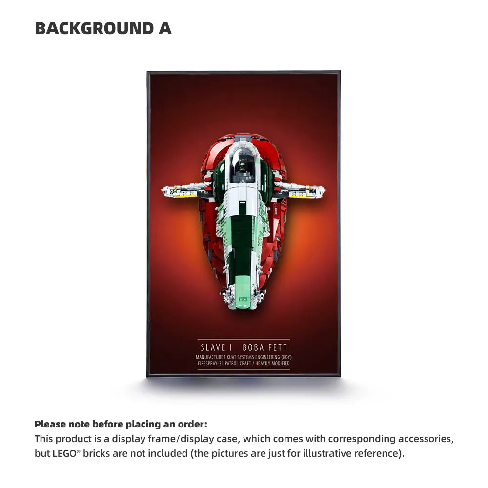 Wall Display Frame for LEGO® Star Wars™ Slave I (75060) – Dia Display ...